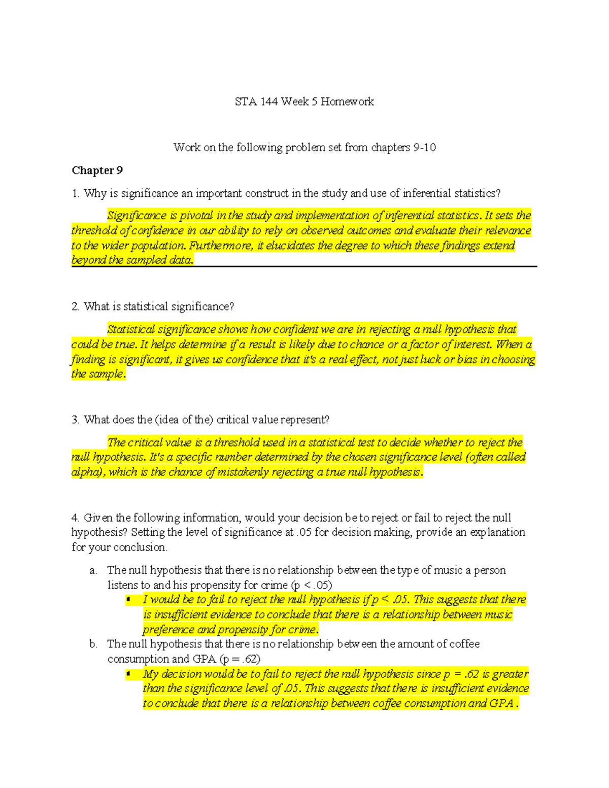 STA 144 Week 5 Homework - WEEK 5 - STA 144 Week 5 Homework Work on the following problem set ...