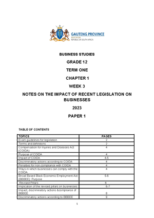 LO Class Notes Grade 12 2019 - LIFE ORIENTATION GRADE 12 CLASS NOTES ...