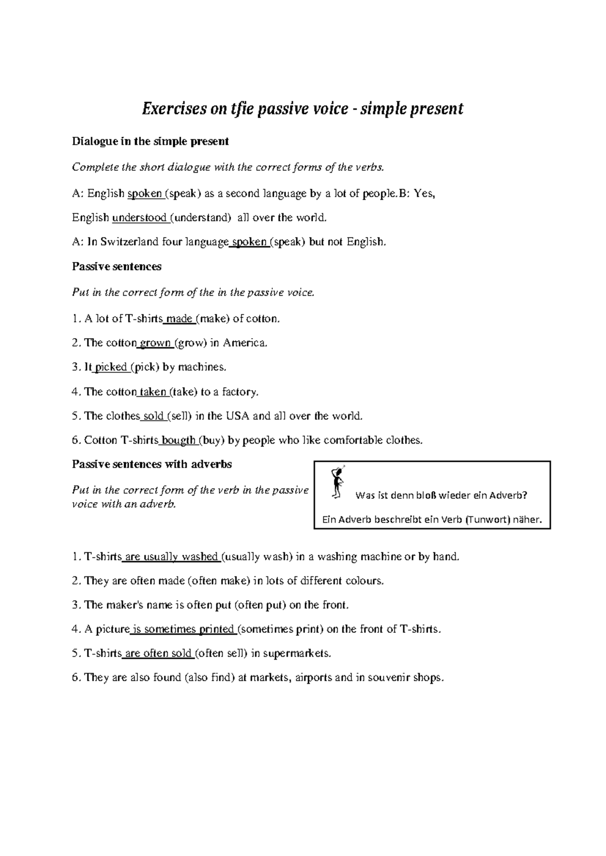 Passive-Voice-Present-Simple (1) - Exercises on tfie passive voice ...