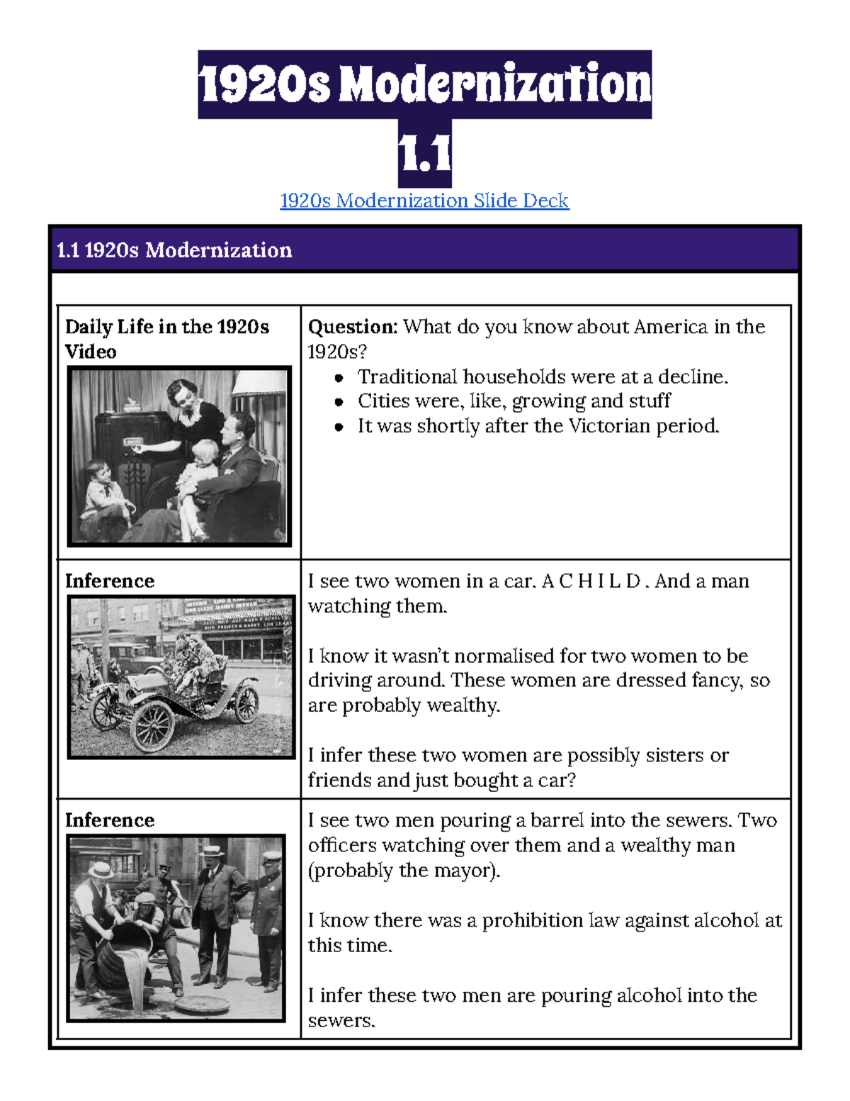 E.L.C - 11 1920s Modernization Graphic Organiz - 14943620.1 1920s ...