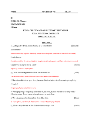 Agriculture FORM 4 Notes - 1 AGRICULTURE FORM IV NOTES 27.0 Livestock ...