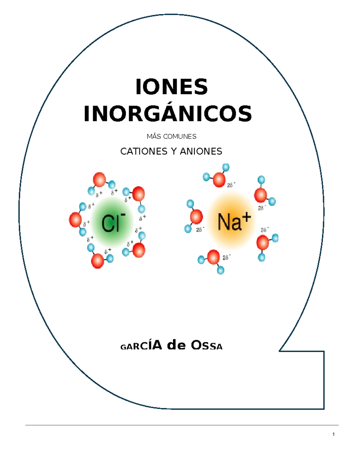 Iones Inorgánicos MÁS Comunes Agosto 2019 - IONES INORGÁNICOS MÁS ...