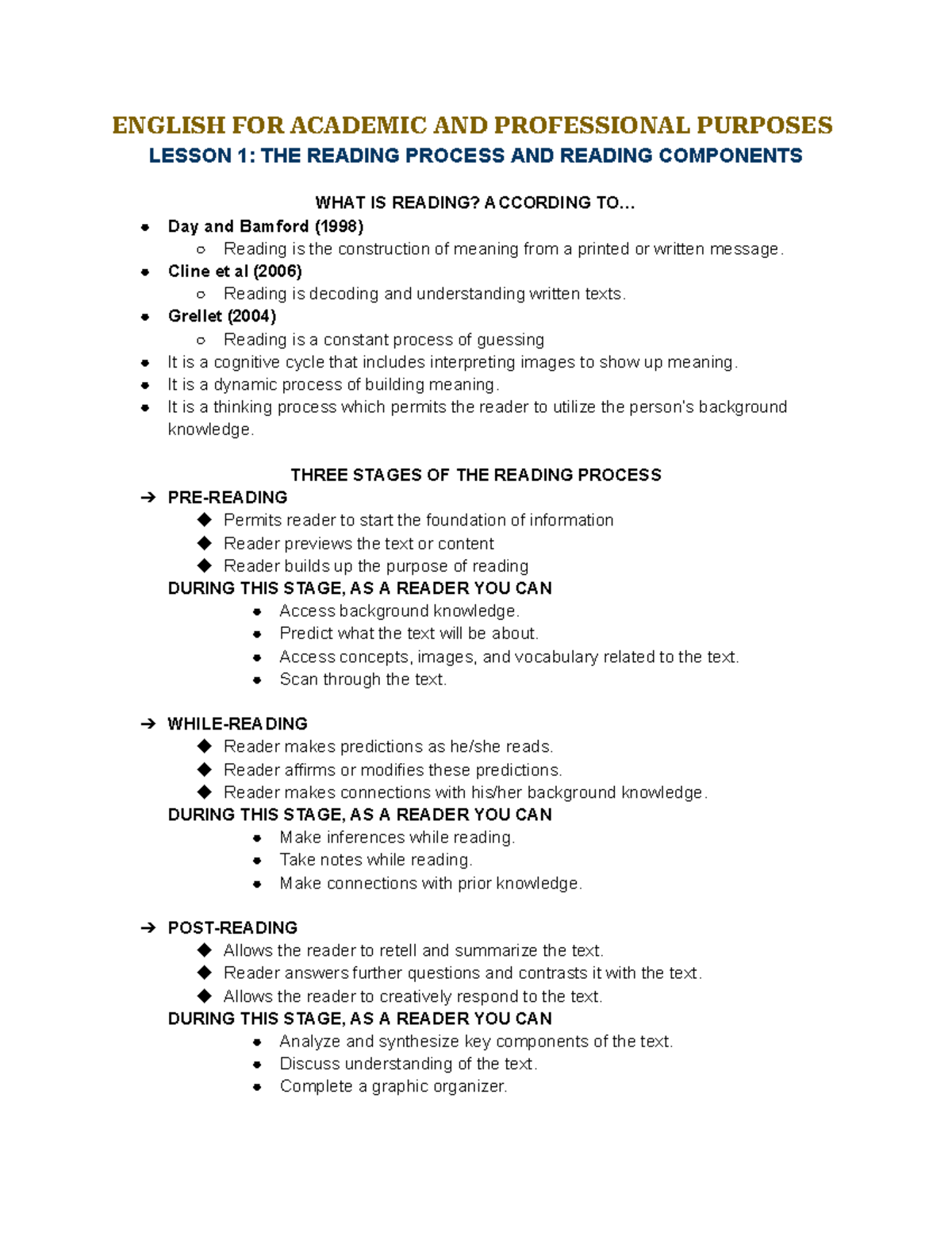 English FOR Academic AND Professional Purposes - ENGLISH FOR ACADEMIC ...