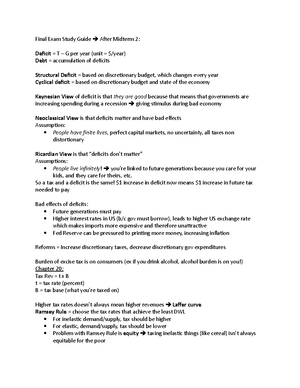 Policy Paper - Outline - Grade: A- Daniel Kohen Due 4/1/ Professor Alm ...