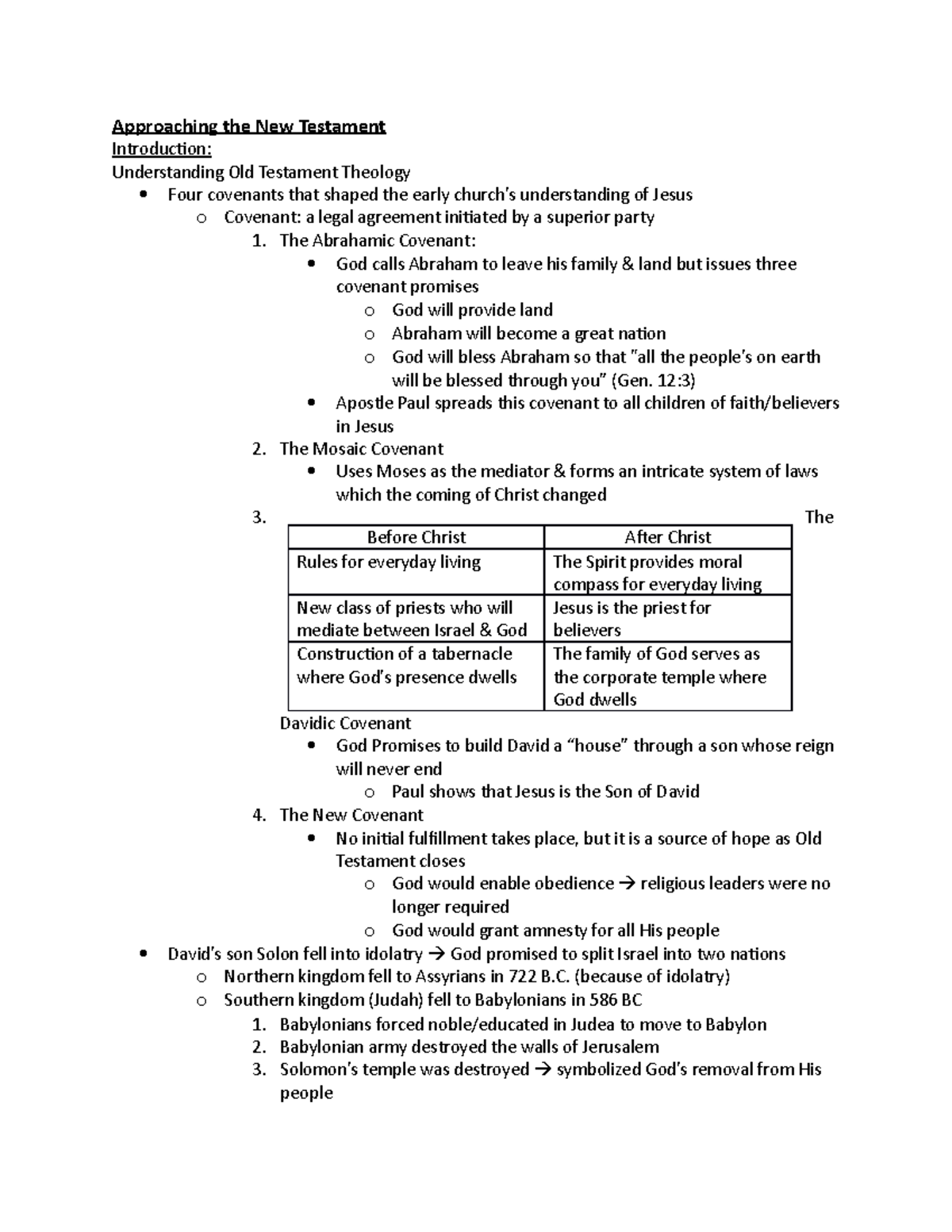 Approaching the New Testament- Intro - Approaching the New Testament ...