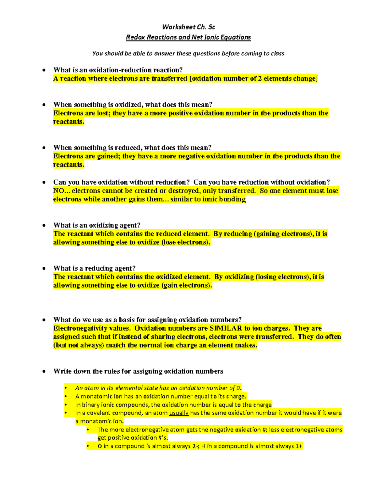 Ch5c Worksheet-KEY - Pre-exam practice problems - Worksheet Ch. 5c ...