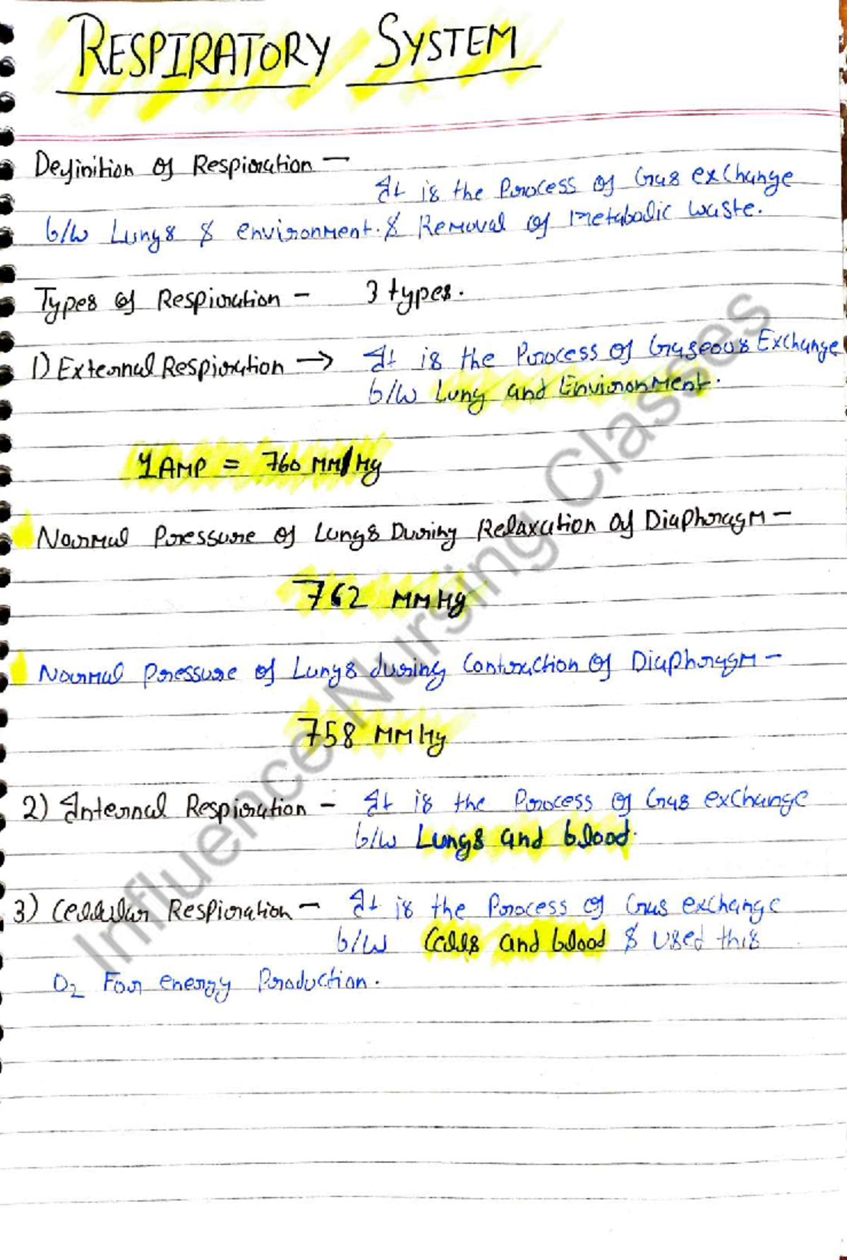 Respiratory System - RESPIRATORY SYSTEM Definition of Respiration It is ...