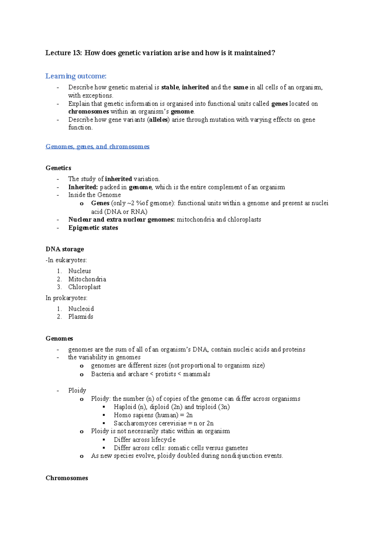 Lecture 13 comprehensive notes with diagrams and extra informations ...