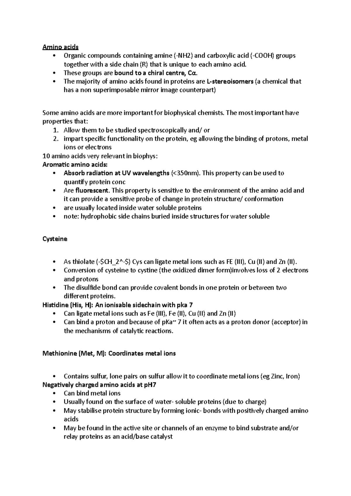 amino acids basics - Amino acids Organic compounds containing amine ...