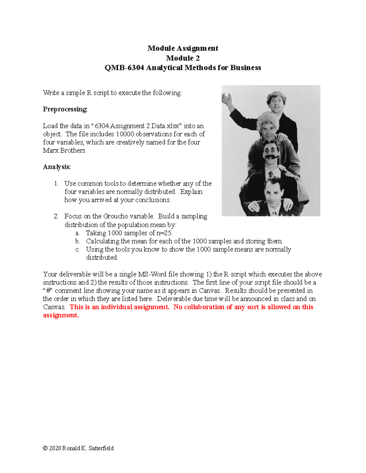 6304 Module 2 Assignment - Module Assignment Module 2 QMB-6304 ...