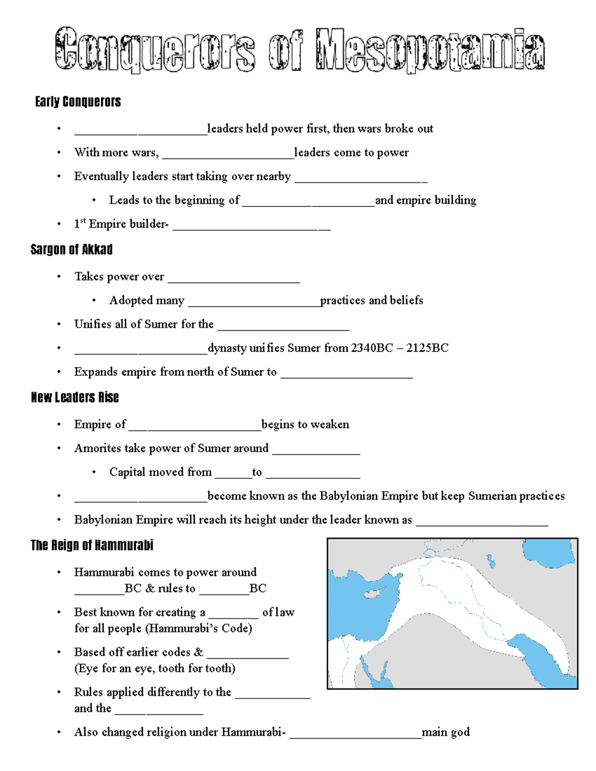 03 - Conquerors Guided Notes Page - Early Conquerors ...