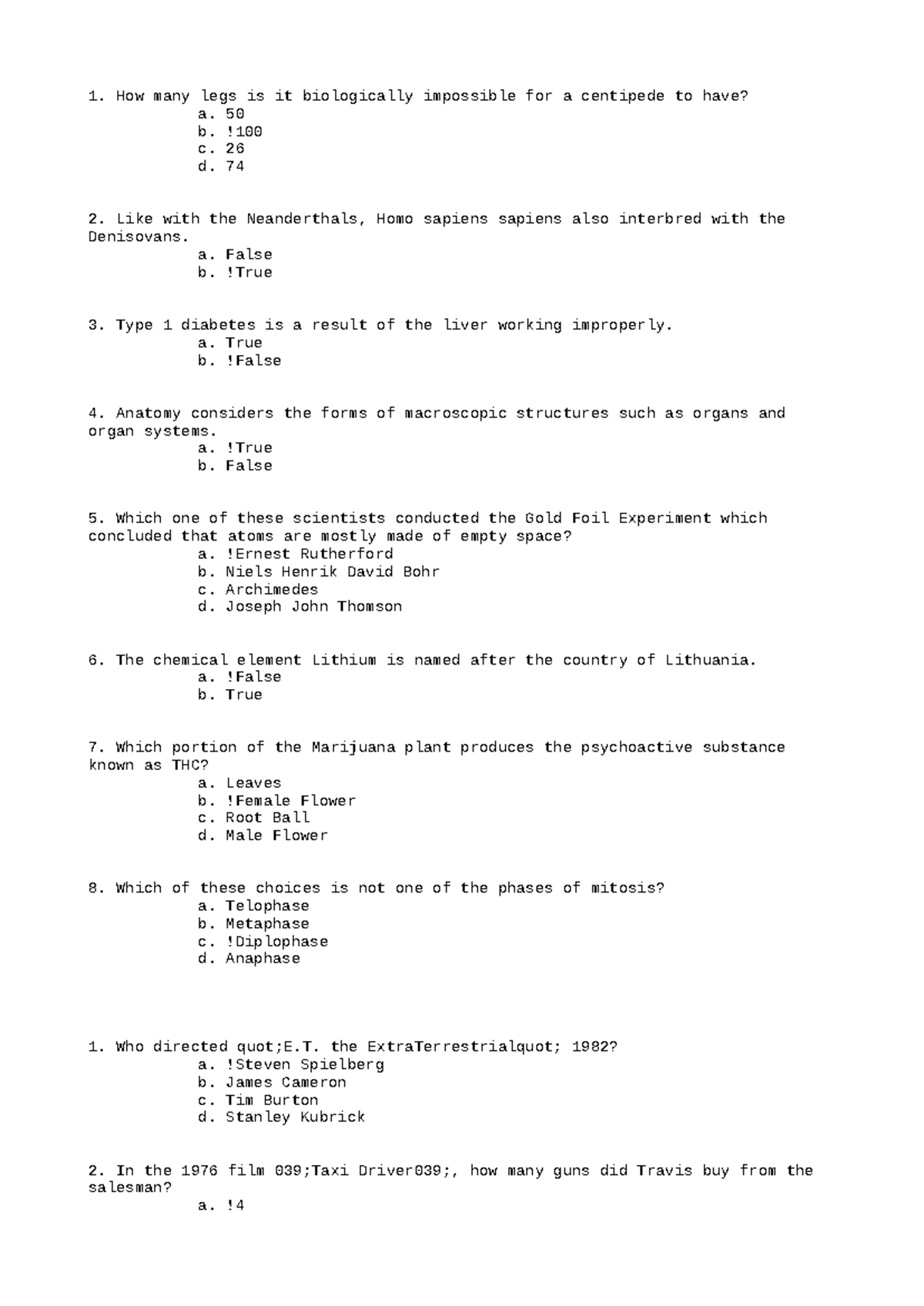 CHEM Reading Response Spring 2021 3 - How many legs is it biologically ...