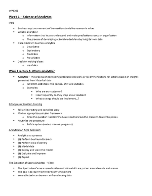WPC 300 Module 2 - notes - WPC 300 - ASU - Studocu