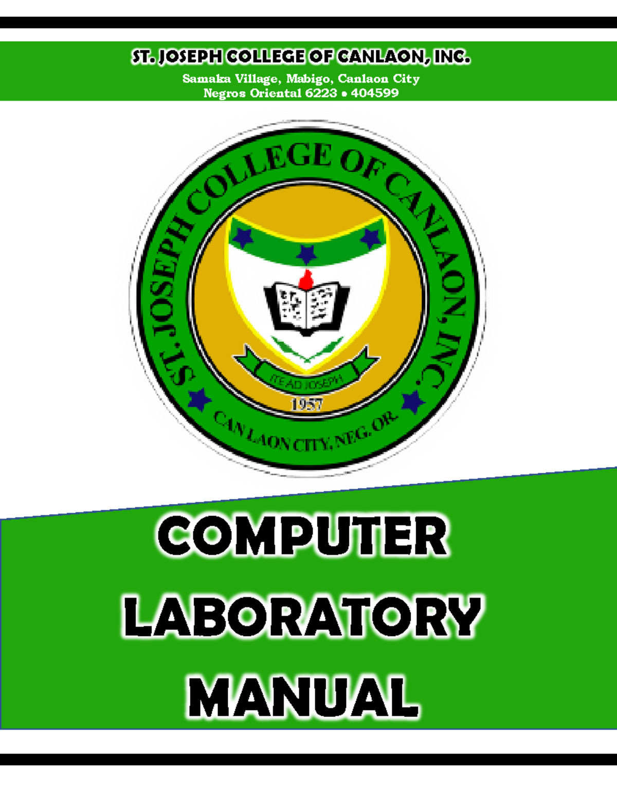 Computer Laboratory Manual - INSPIRE INQUIRE INNOVATE COMPUTER ...