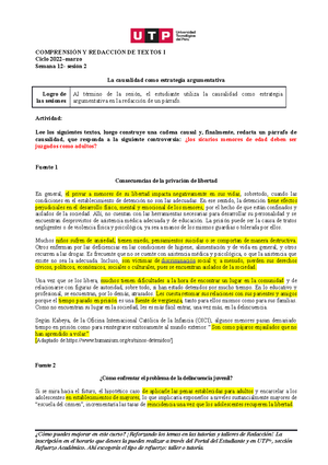 Formato para TA2 - hello - Consigna para la Tarea académica 2 Comprensión y Redacción de Textos ...
