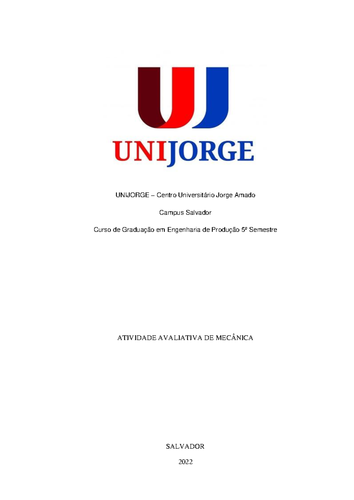 AVA 2 Cálculo Diferencial E Integral I - UNIJORGE – Centro Universitário Jorge Amado Campus ...