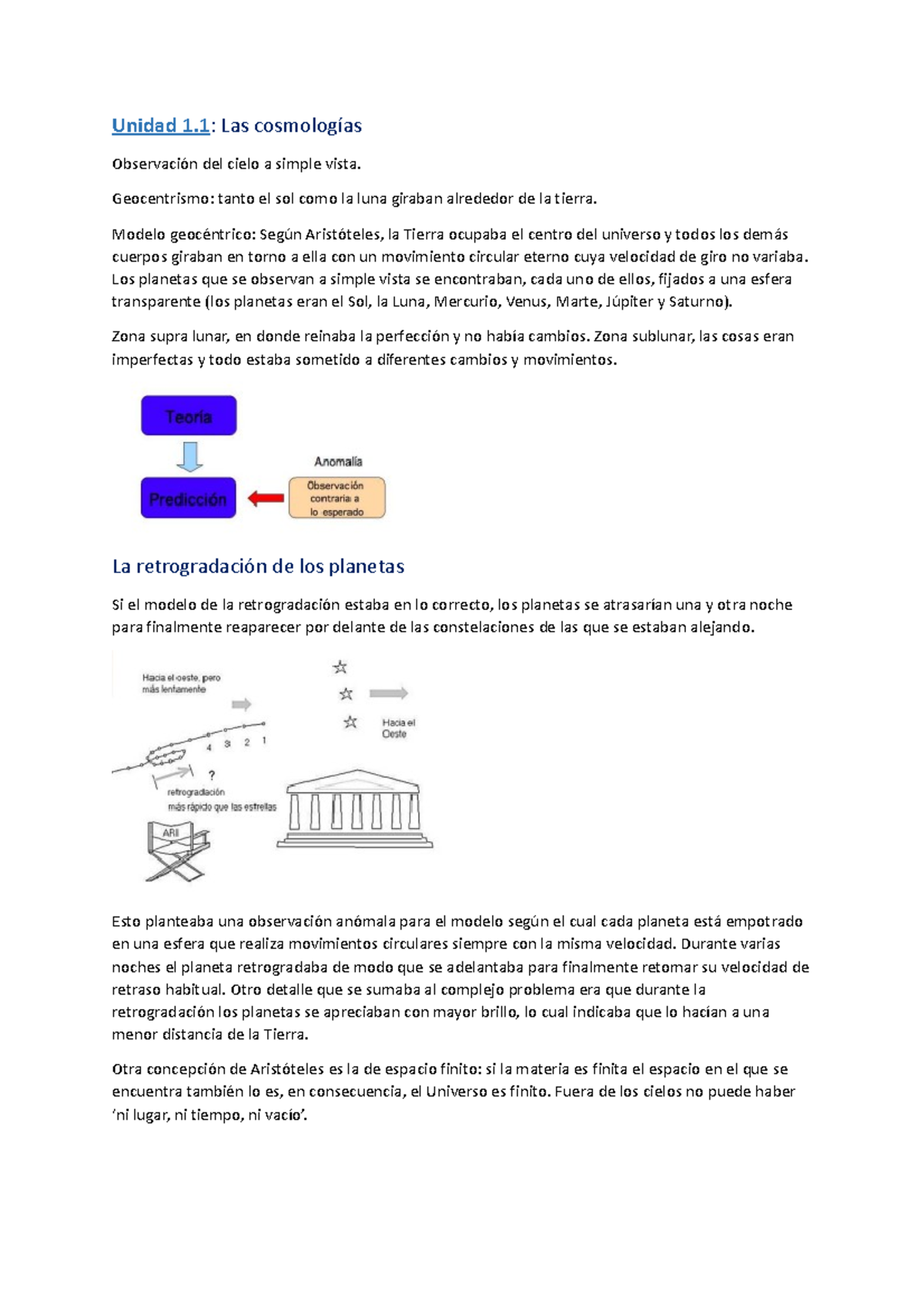 Resumen de IPC. Camila Rondon - Unidad 1: Las cosmologías Observación ...
