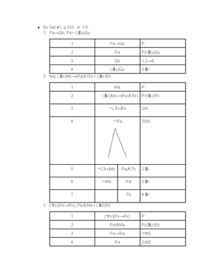Phil12 homework 6 - Ex Set #1, pp: A. 1- John is a name, and is tall is ...