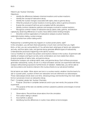 Chem 120 - Week 4 - Lab Report 4 Ideal Gas Law - OL Lab 7: Ideal Gas ...