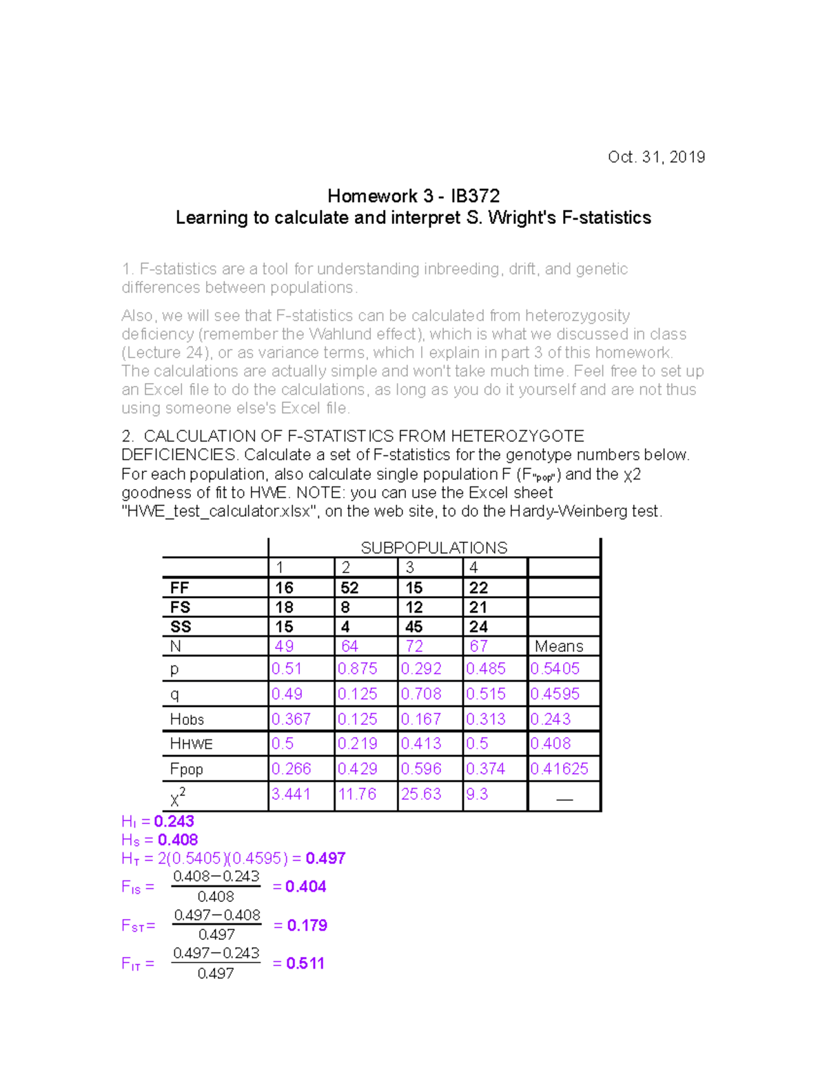 Hmwk 3 Homework Assignment 3 Oct 31 2019 Homework 3 Ib Learning To Calculate And