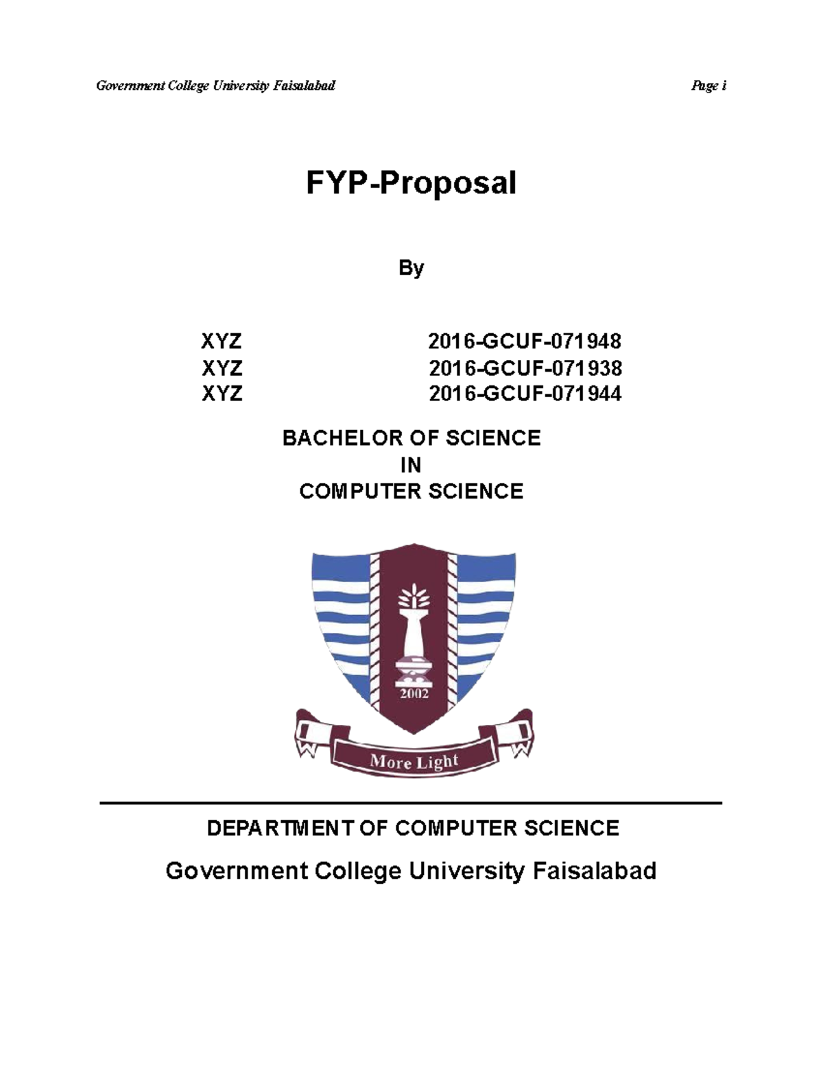 Fyp-Proposal-converted - Government College University Faisalabad Page ...