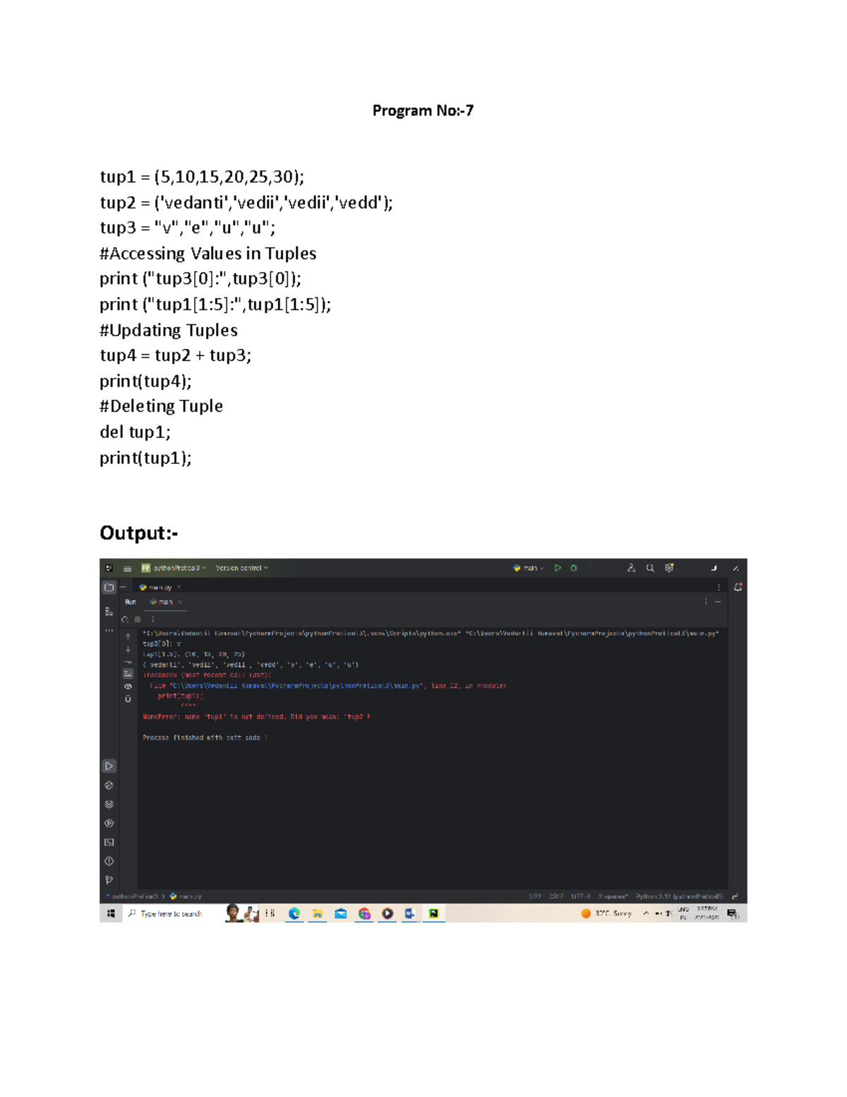 Pro7 - pro7skf - Object Oriented Programming using C++ - Program No ...