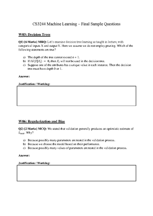 Tutorial-02-solutions - CS3244 - NUS - Studocu
