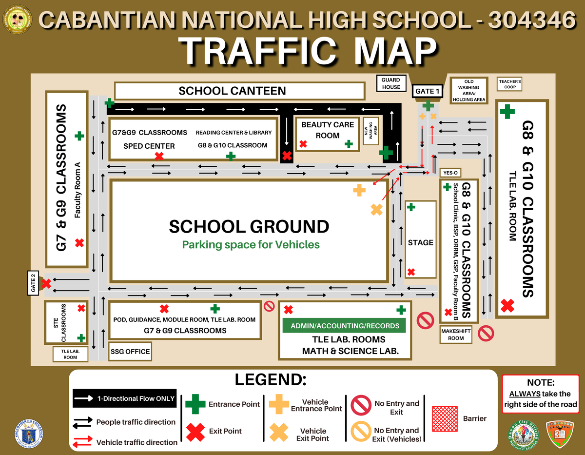 13. CNHS Traffic Map '22-'23 - BEAUTY CARE ROOM SCHOOL GROUND SCHOOL ...
