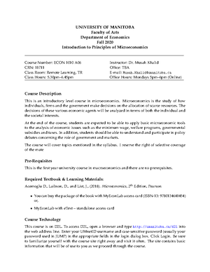 Course outline econ 1010 icm Fall-2021-Section 5 - International ...