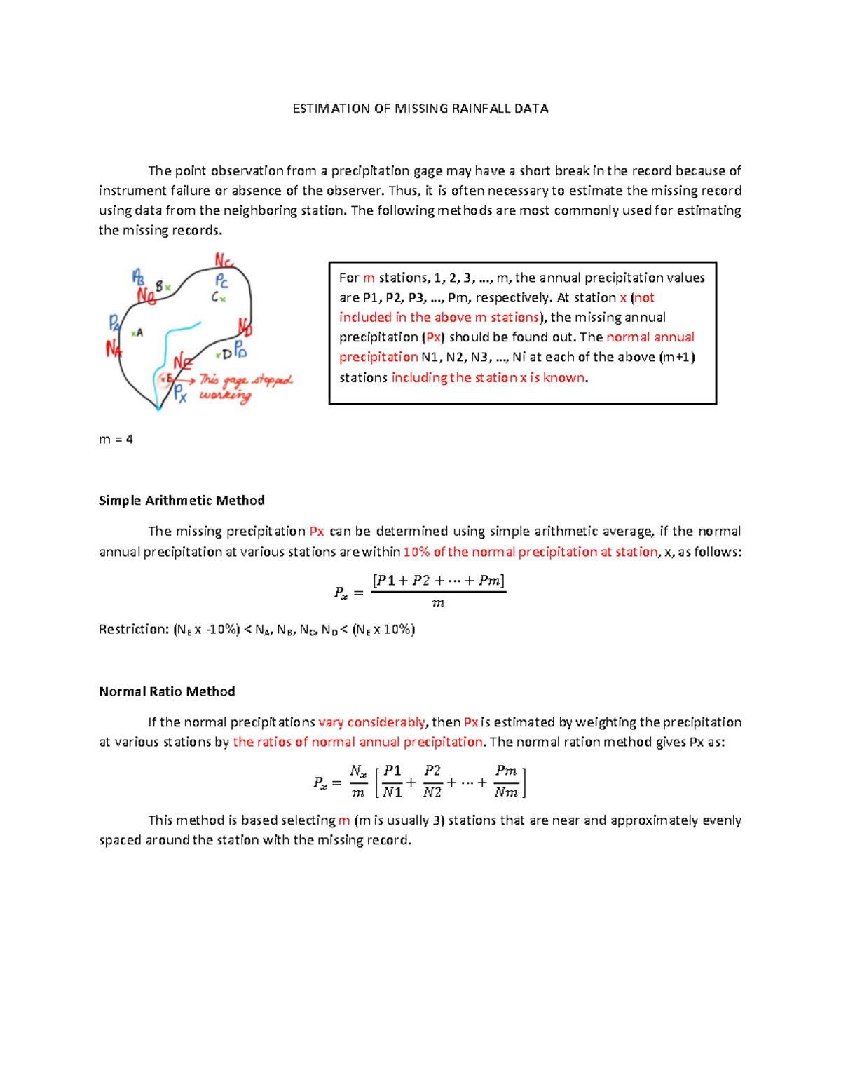 Reviewer 3 (Estimating Missing Rainfall Data) - ESTIMATION OF MISSING ...