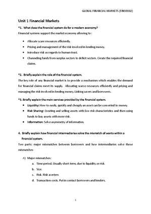 Financial Markets TEST BANK - Principles of Managerial Finance 14th ...