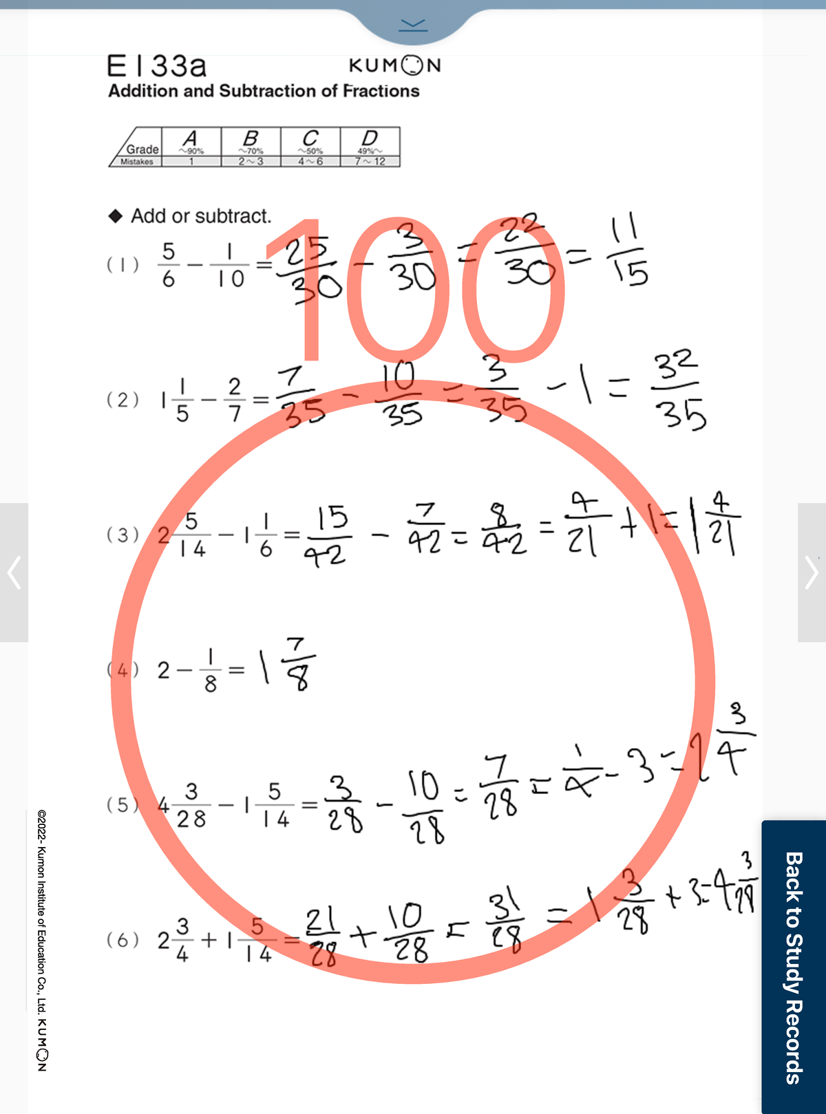 Kumon Connect - Uduhjb he. - E I 33a KUMON Addition and Subtraction of ...