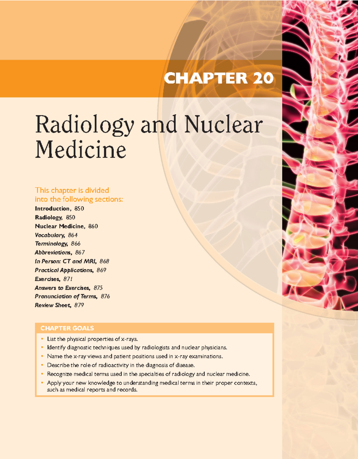 The Language of Medicine - CHAPTER 20 Radiology and Nuclear Medicine ...