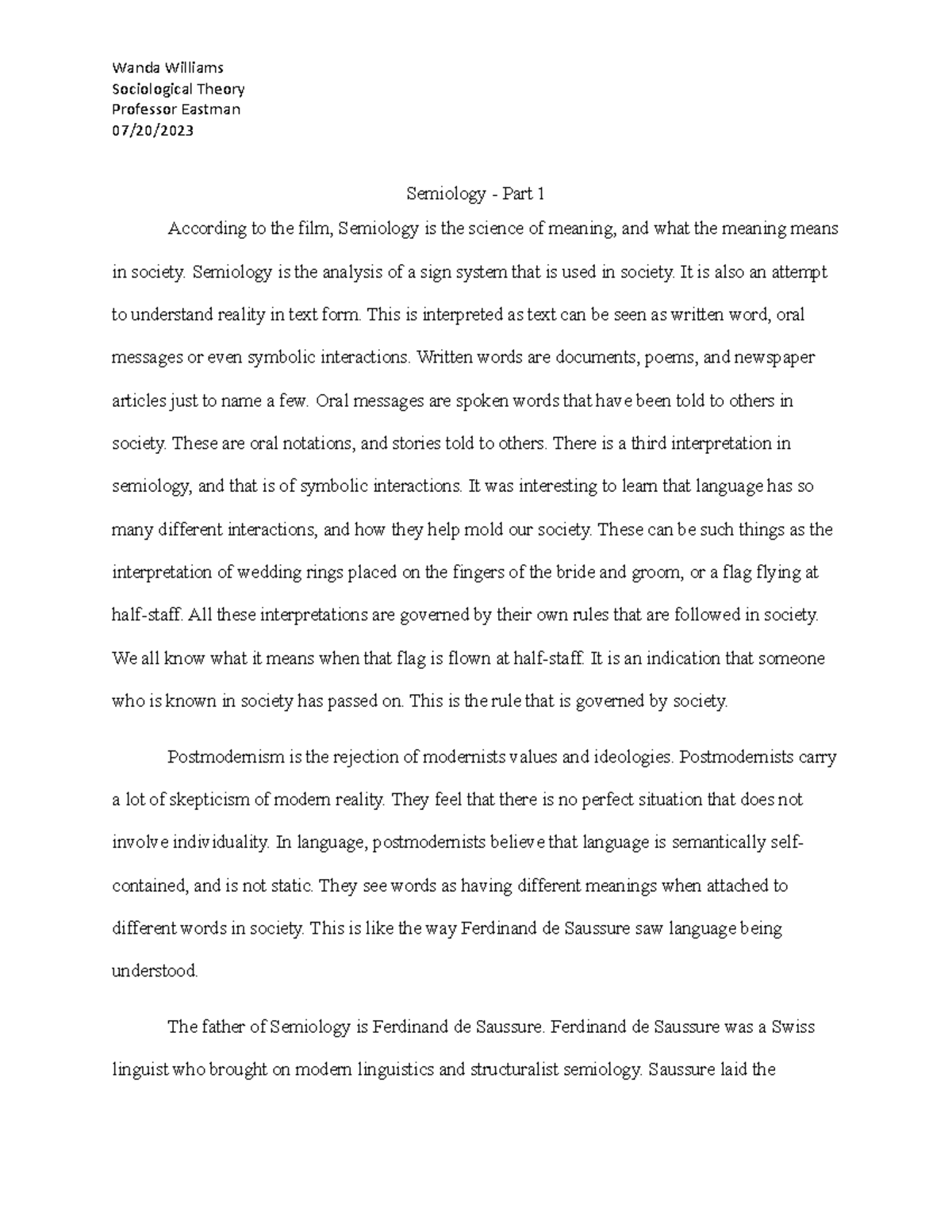 Semiology - Semiology is the analysis of a sign system that is used in ...