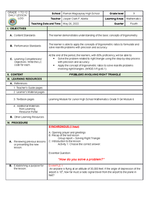 DP SDLP - lesson plan in distinguishable permutation - I. Objectives At ...