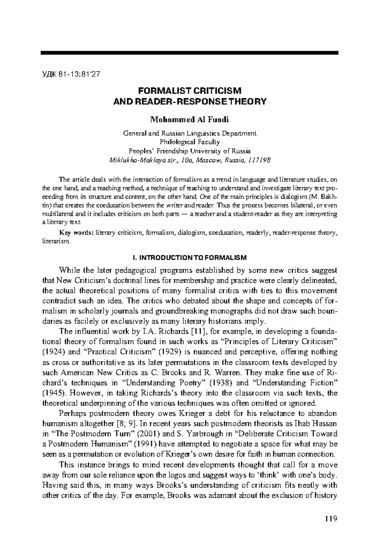 7502 6968 1 PB - lol - УДК 81 13:81′ 27 FORMALIST CRITICISM AND READER ...