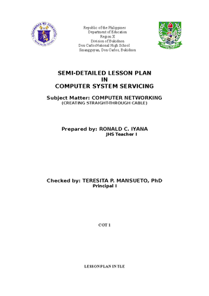 Activity Sheets CSS 7 or 8 - K-12 –TECHNOLOGY AND LIVELIHOOD EDUCATION ...