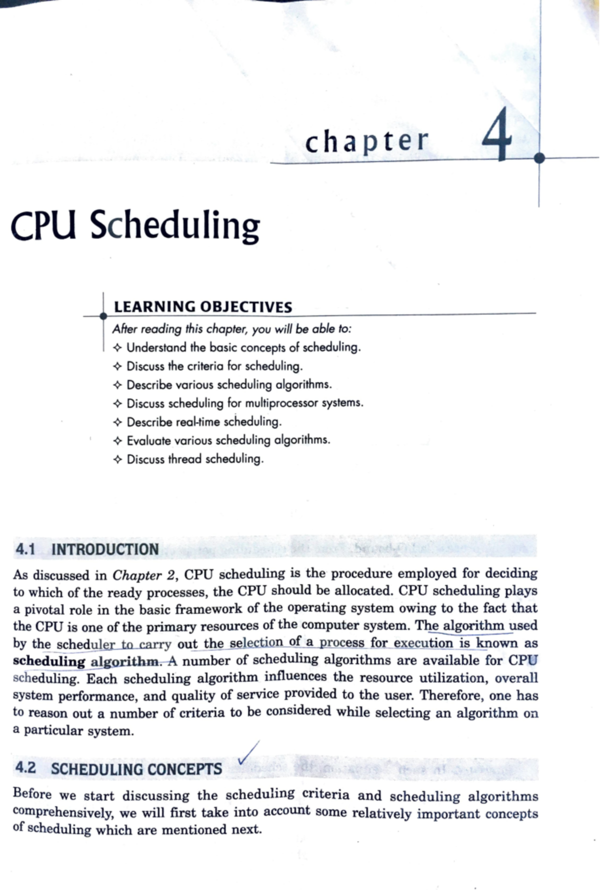 CPU Scheduling SS and OS Module 3 - cha pter CPU Scheduling LEARNING ...