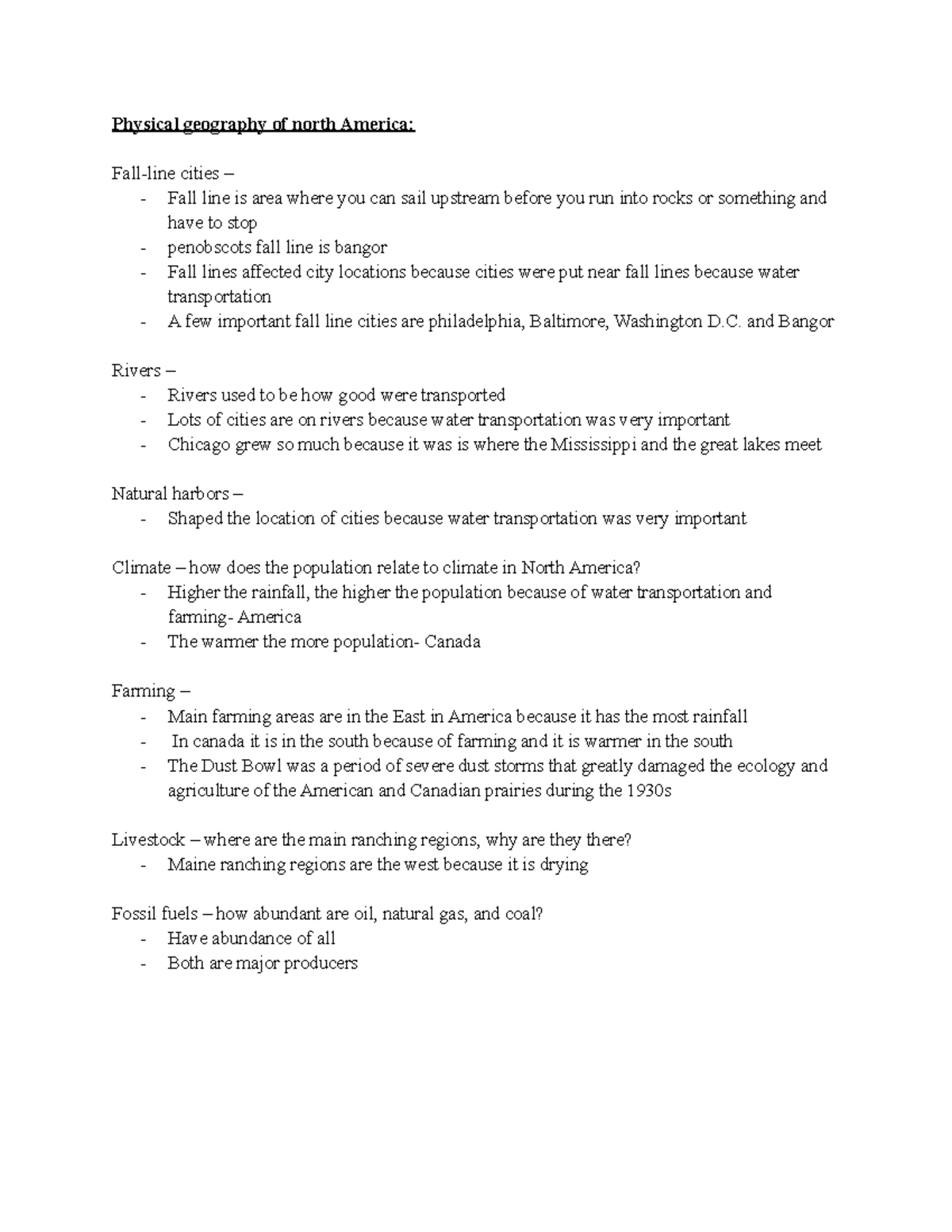 Physical geography of north America - Physical geography of north ...