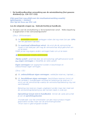 MAR - Rekeningstelsel voor ondernemingen - Bijlage 1 Rekeningenstelsel ...