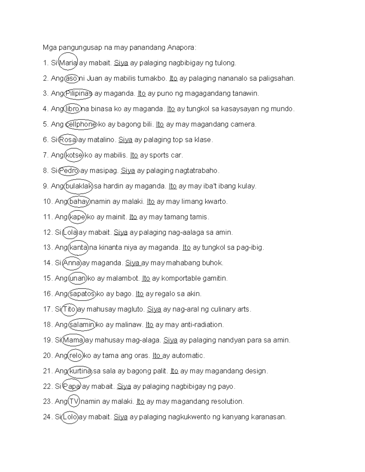Anapora-at-Katapora Choken - Mga pangungusap na may panandang Anapora ...