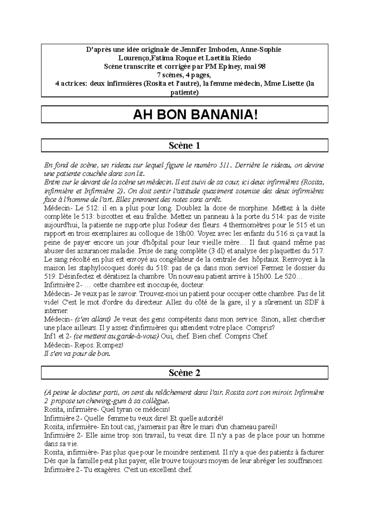 AH BON Banania - Boa - D'après une idée originale de Jennifer Imboden ...