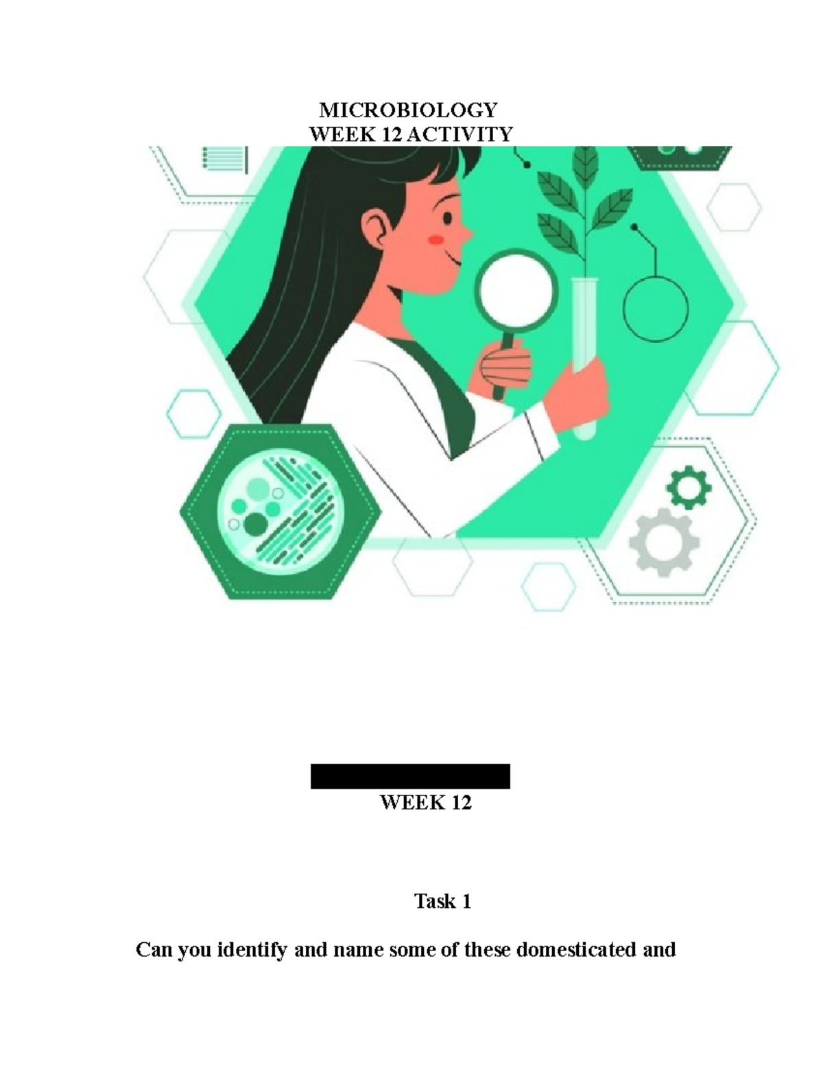 Microbiology - These are some of my notes - MICROBIOLOGY WEEK 12 ...