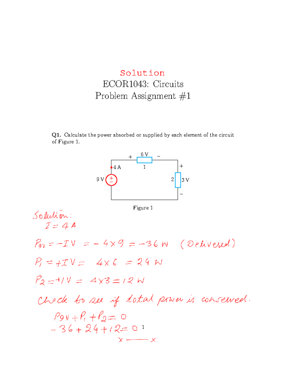 Problem Set for Circuit Question Bank - ECOR1043: Circuits Problem ...
