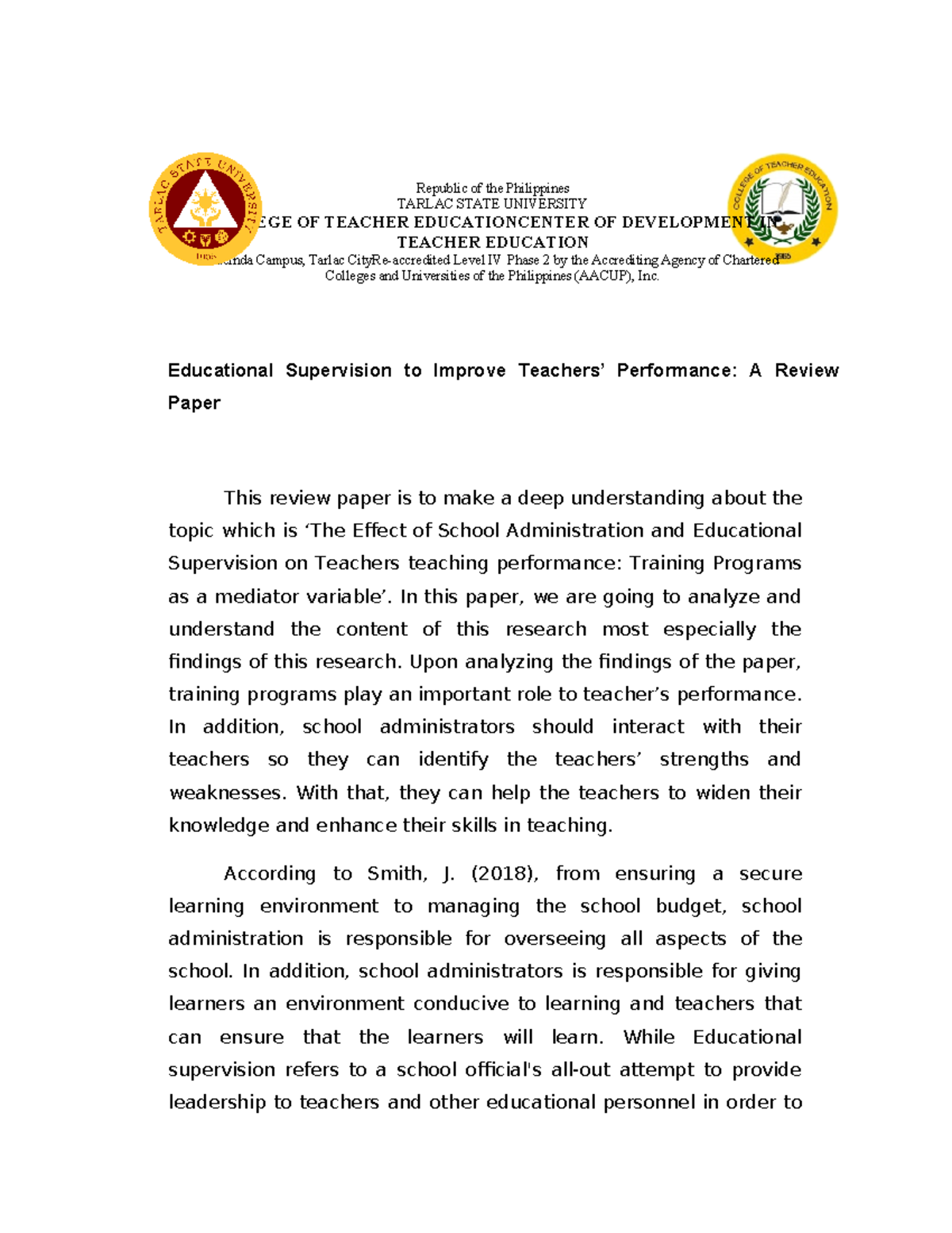 2RP. Ragual M - None - Educational Supervision to Improve Teachers ...