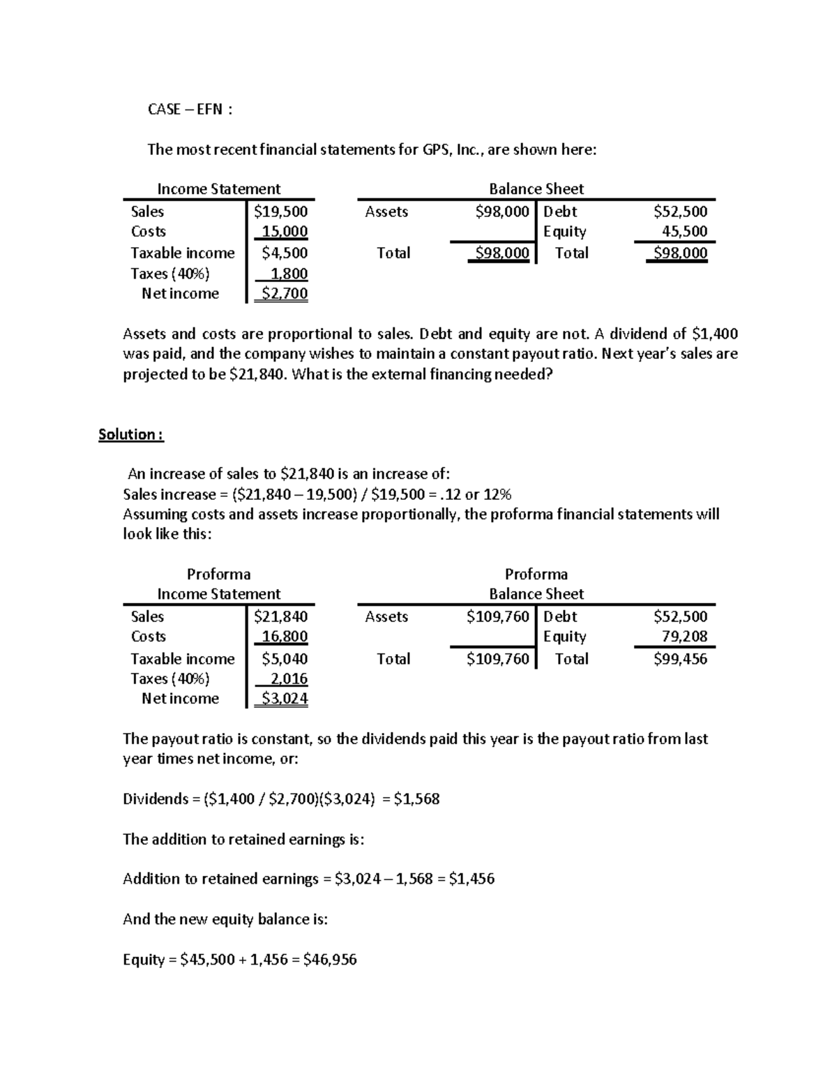 Inbound 475871340823197338 - CASE – EFN : The most recent financial ...
