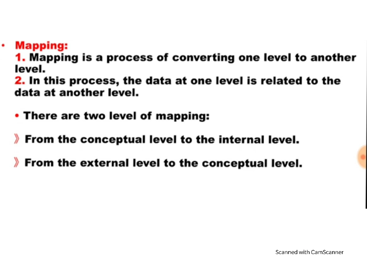 Mapping - Summary Bachelors's in Computer Application - Mapping: 1 ...
