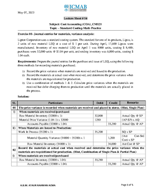 Cost Accounting by Matz Usry - Studocu