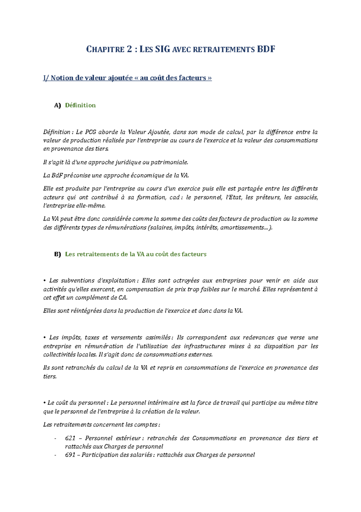 2) Les SIG avec retraitements BDF - CHAPITRE 2 : LES SIG AVEC ...