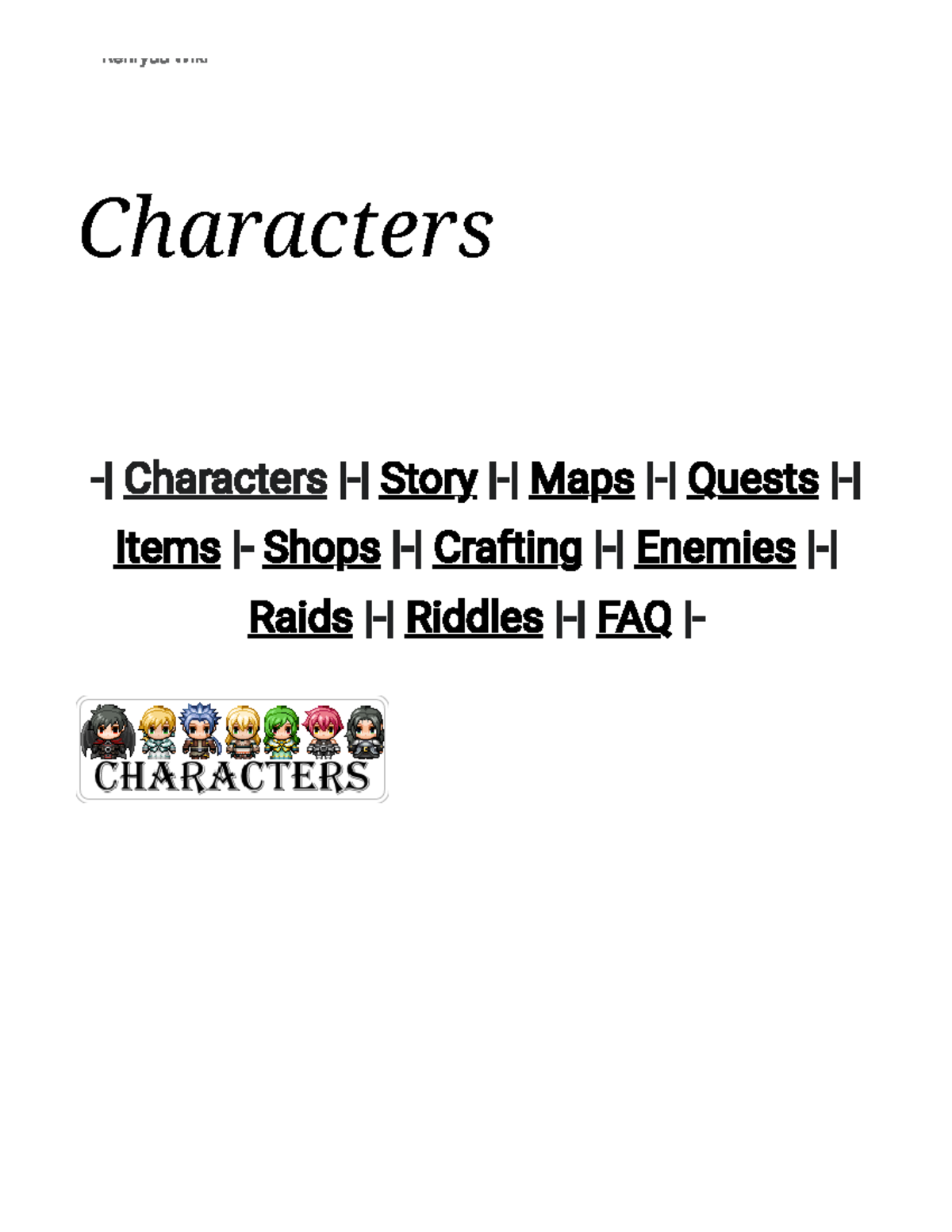 Characters - Renryuu Wiki - Renryuu Wiki Characters -| Characters ...